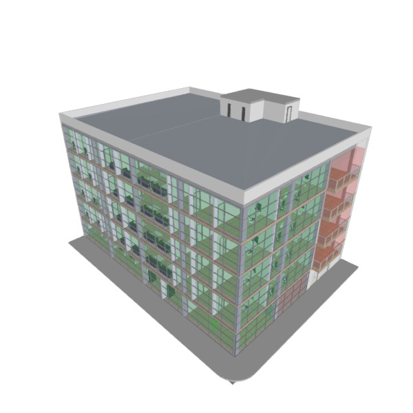 Edificio de oficinas - Diseño estructural - BIMserver.center