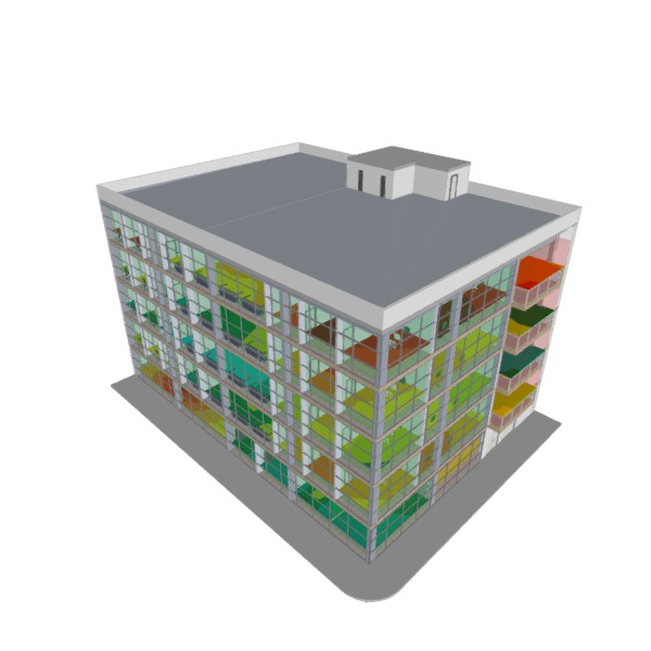 Edificio de oficinas - Diseño de red inalámbrica - BIMserver.center